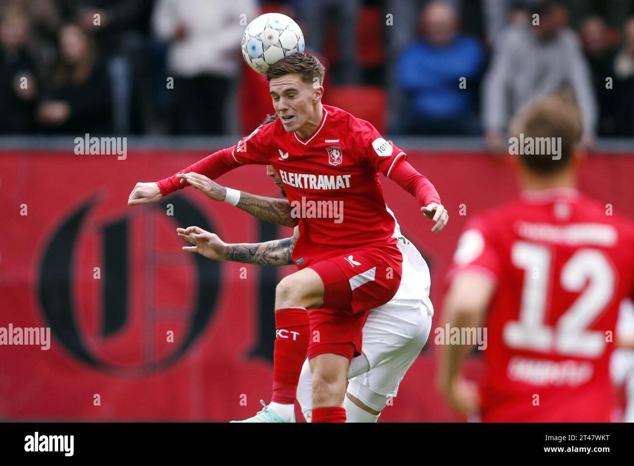 ENSCHEDE - (l-r) Daan Rots of FC Twente, Quilindschy Hartman of ...