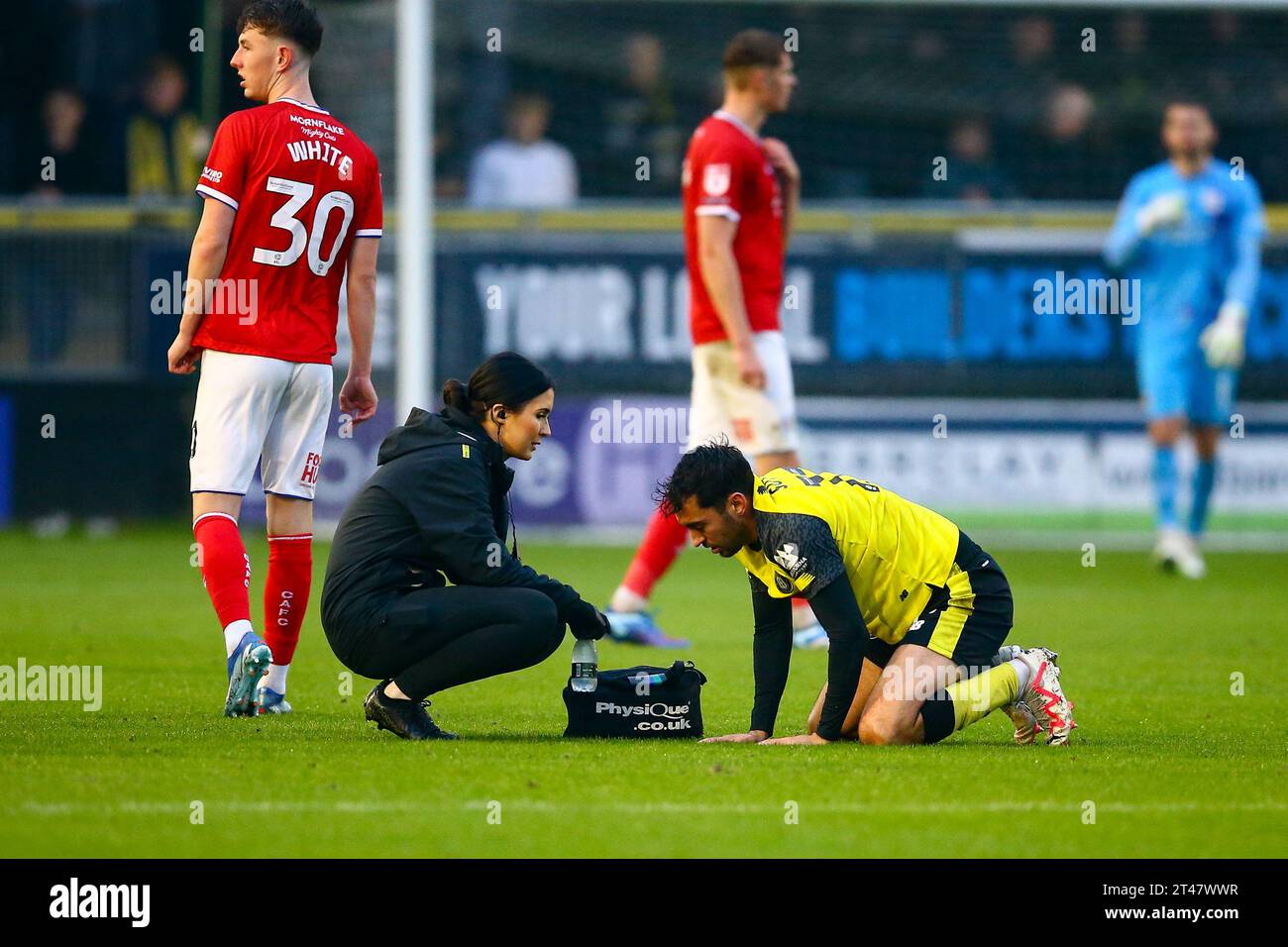 The EnviroVent Stadium, Harrogate, England - 28th October 2023 Physio ...
