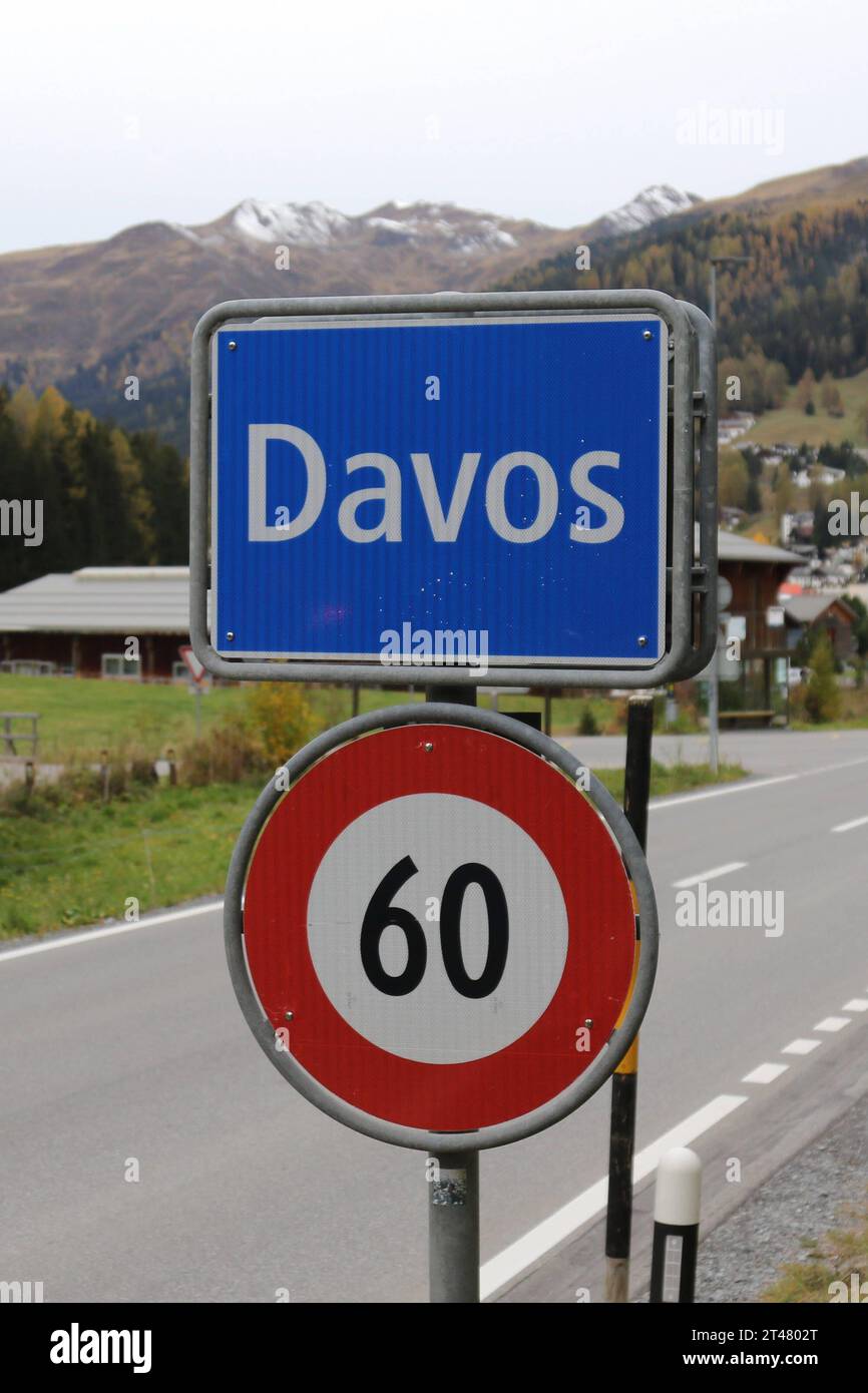 28.10.2023, DAVOS, SUI, Unterwegs in der Schweiz, Symbolbild ...