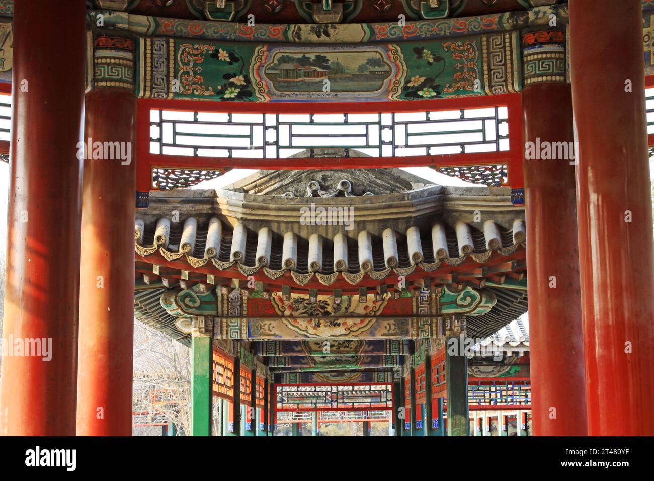 BEIJING - JANUARY 17: The Wan Shou Pavilion building scenery in the ...
