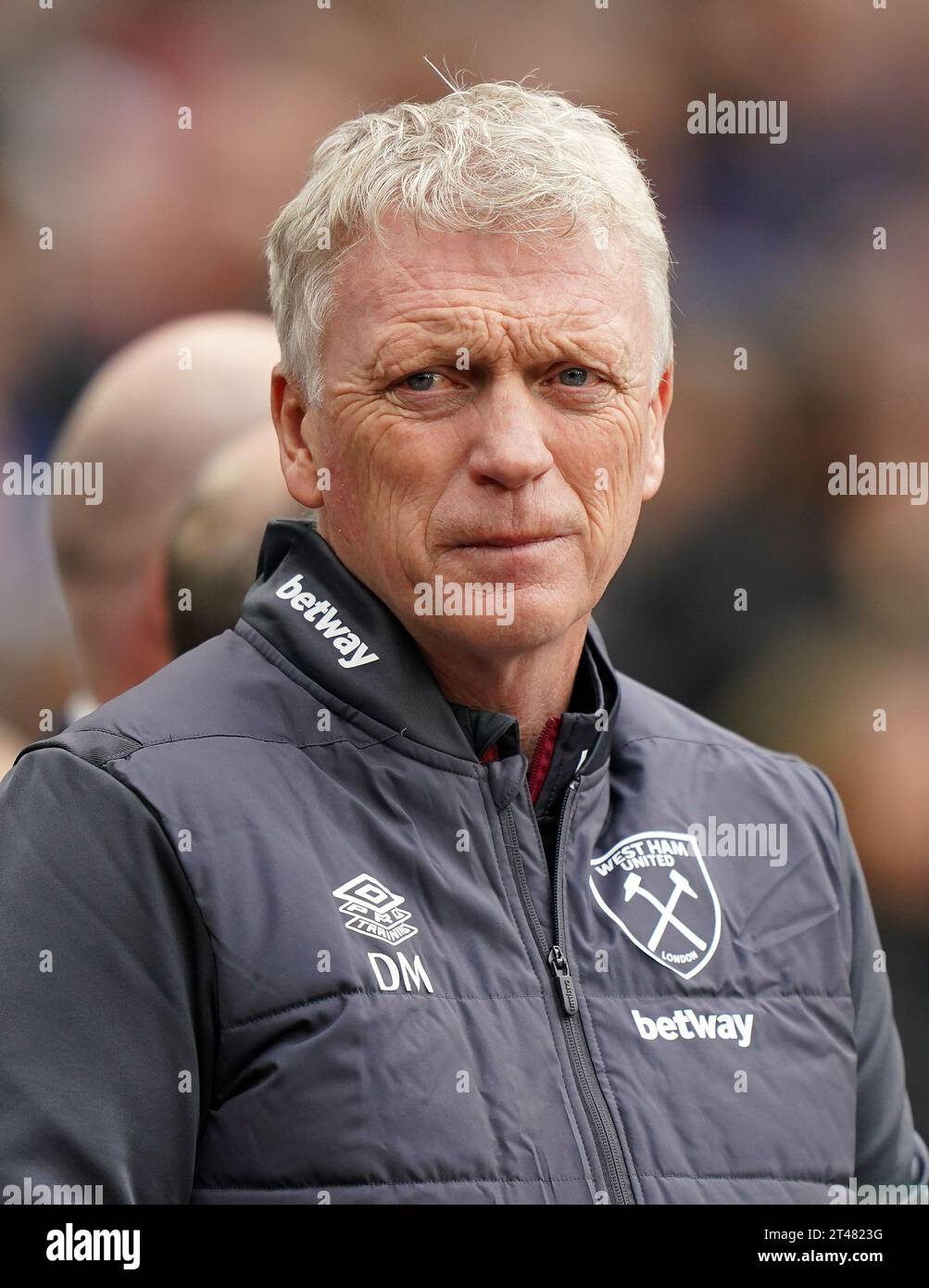West Ham United manager David Moyes during the Premier League match at ...