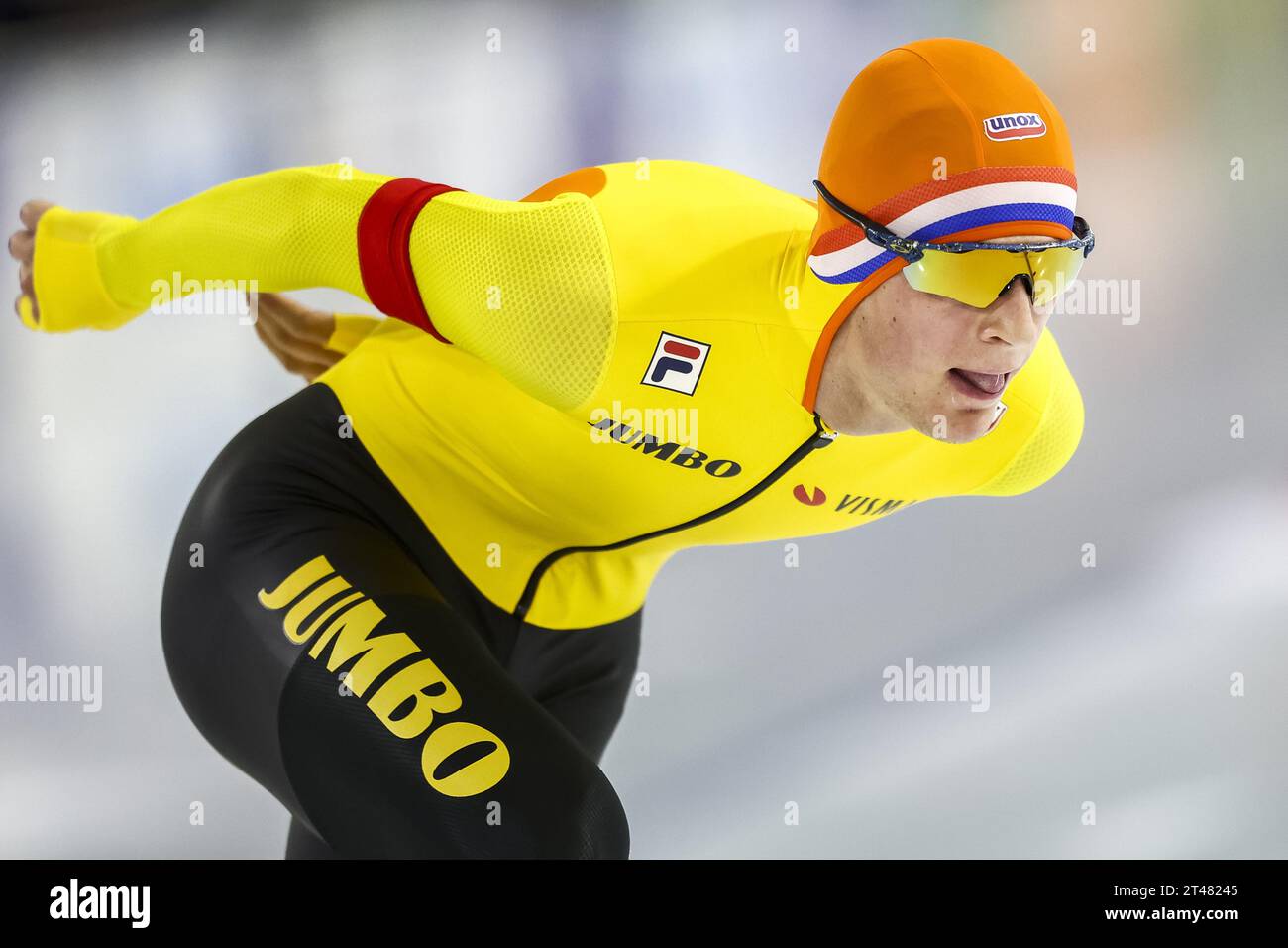 HEERENVEEN - Remco Stam during the 10,000m men in the Thialf ice ...