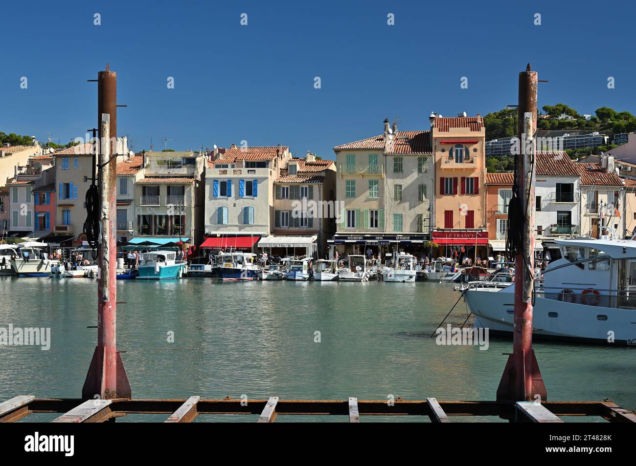 Colourful buildings in the port of Cassis, Provence, France Stock Photo ...