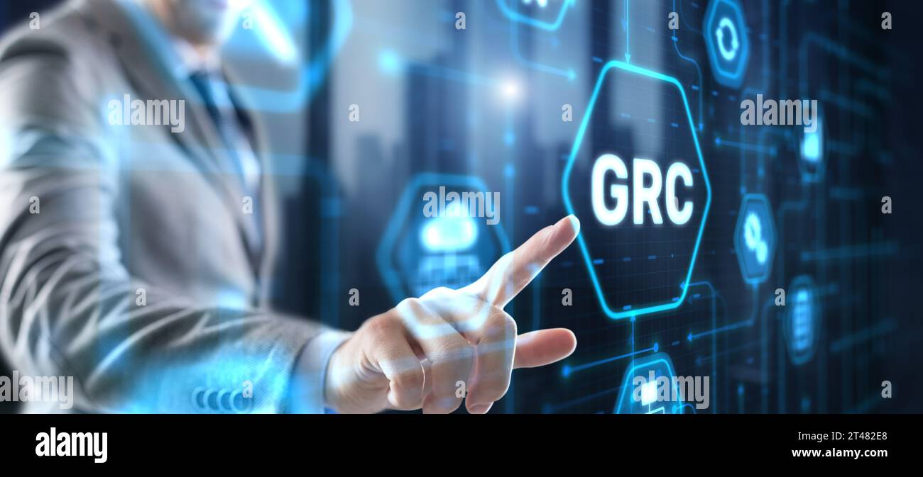 GRC Governance Risk and Compliance concept Stock Photo - Alamy