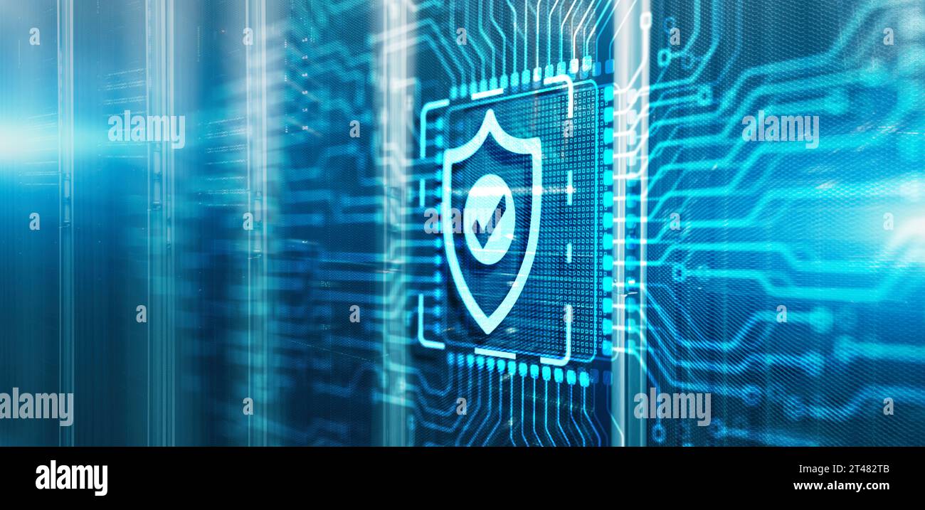 Cyber Security Data Protection Business Privacy concept. 3d Electronic ...