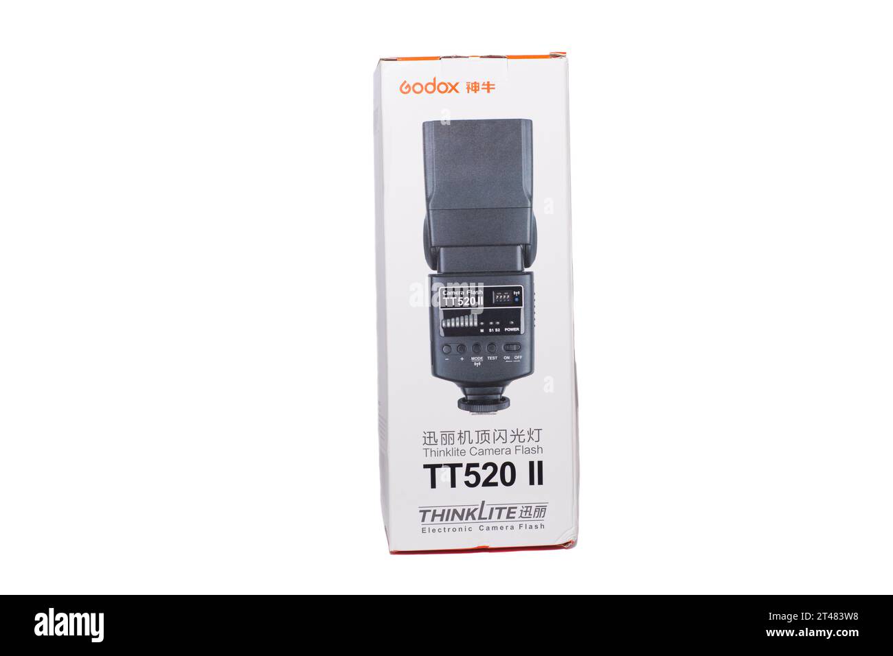 Moscow, Russia, October 20, 2023:. Godox TT520 II external on-camera ...