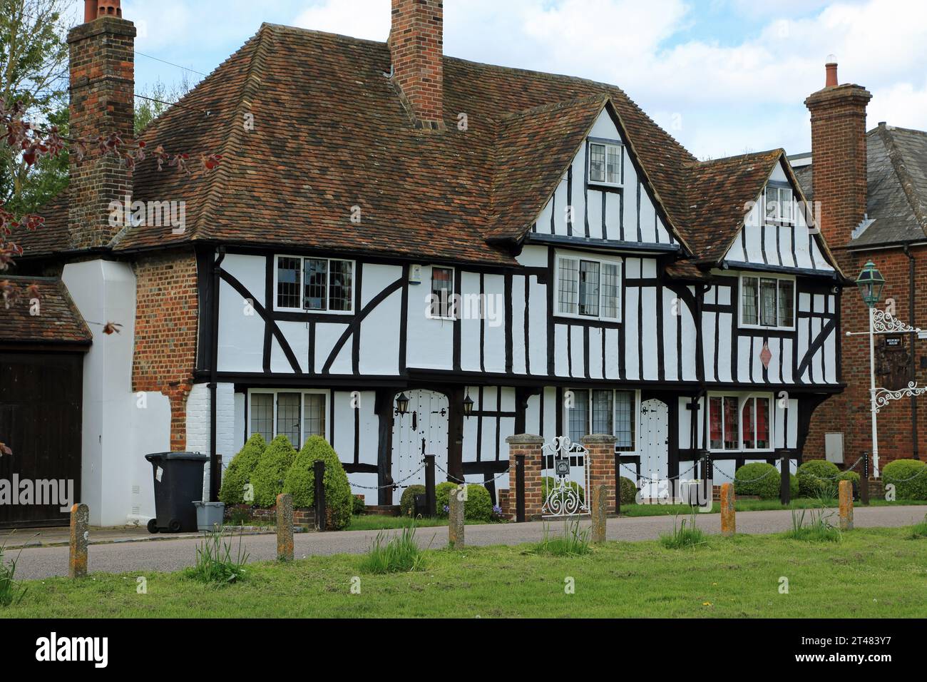 Black and white half timbered house on The Green, Chartham, Canterbury ...