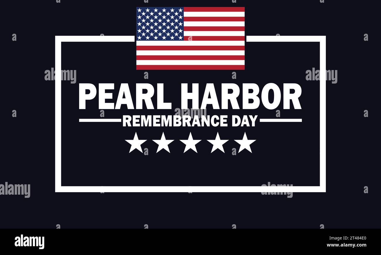 Pearl Harbor Remembrance day. Design template for banner, poster, flyer ...