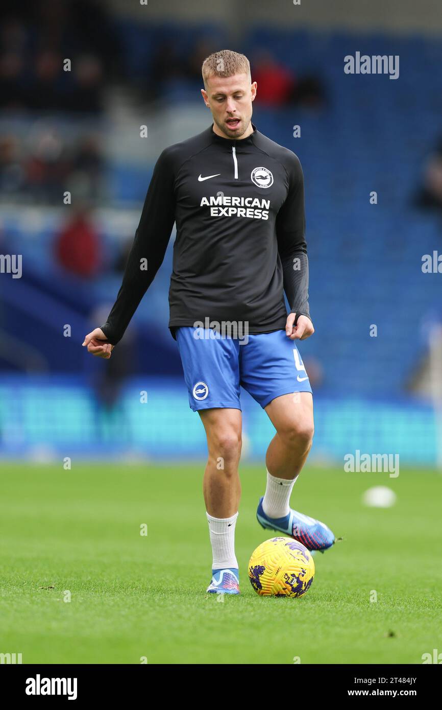Brighton And Hove, UK. 29th Oct, 2023. Adam Webster of Brighton & Hove ...
