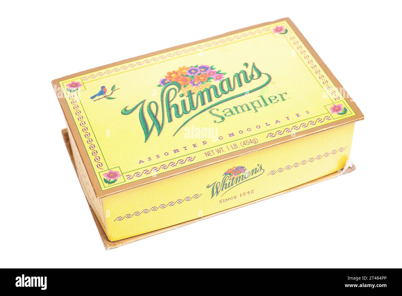 Moscow, Russia, October 23 2023: WHITMAN'S SAMPLER Box of chocolate ...