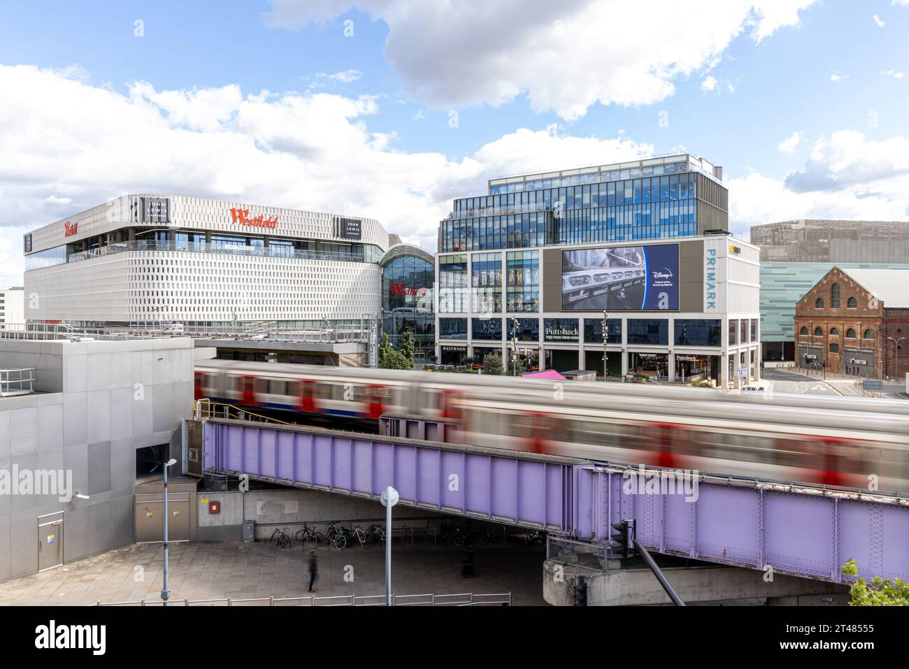 Wood Lane tube station, Westfield Shopping Centre, White City, Shepperd ...