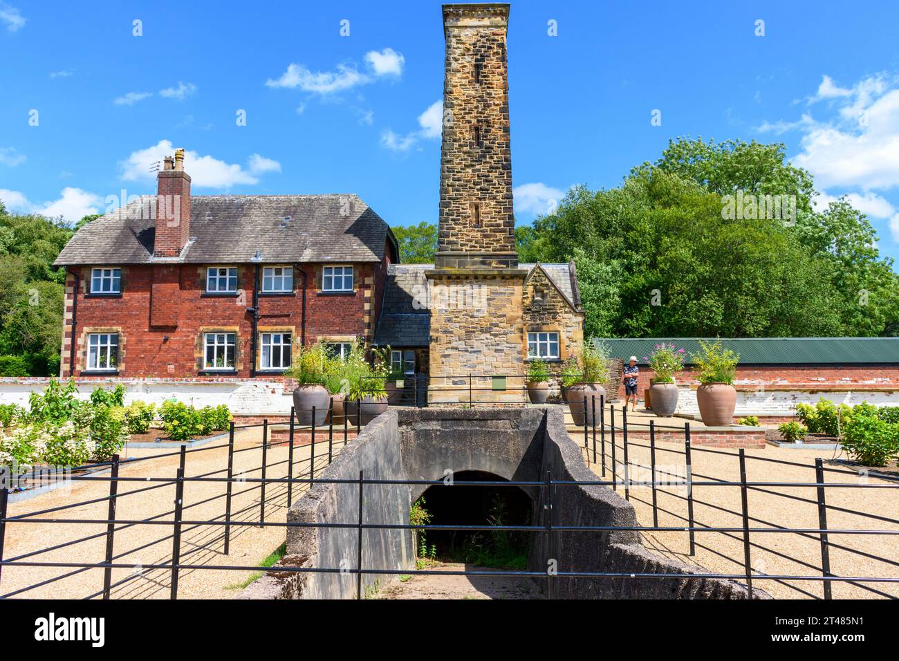 The bothy and chimney stack of the former boiler house at RHS ...