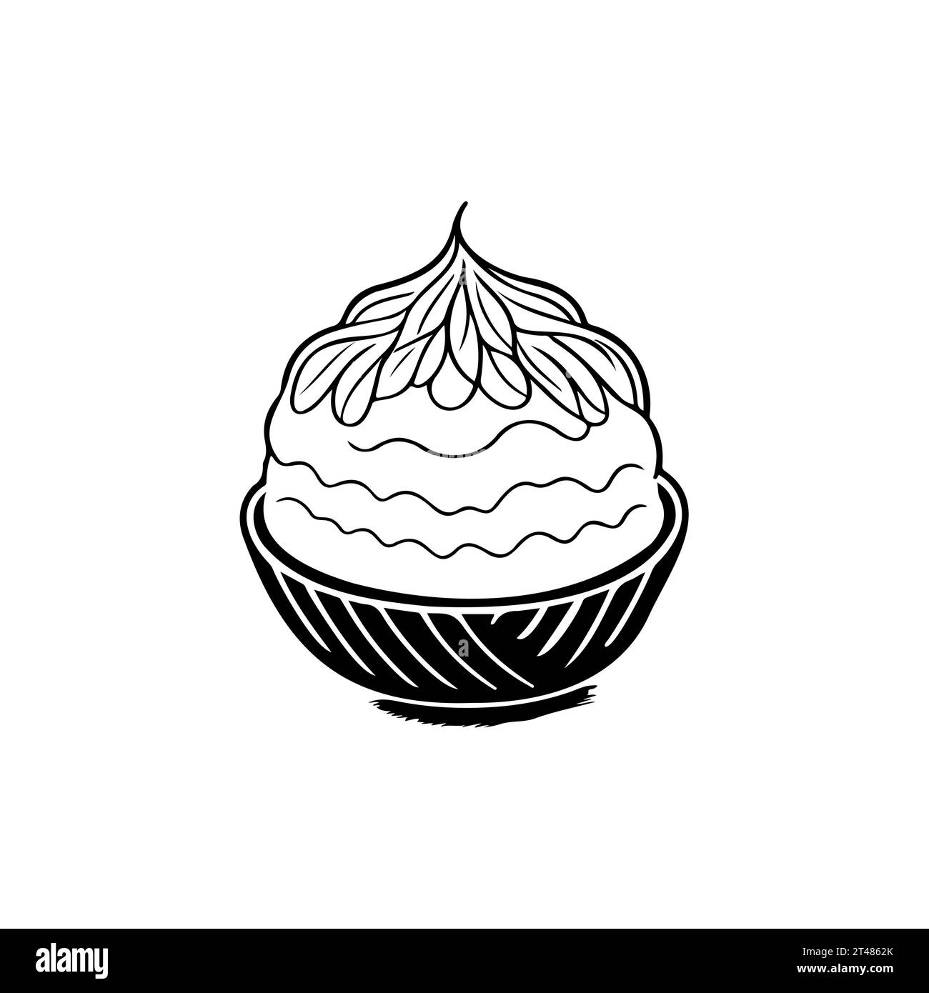 Laddoo vector vectors Black and White Stock Photos & Images - Alamy