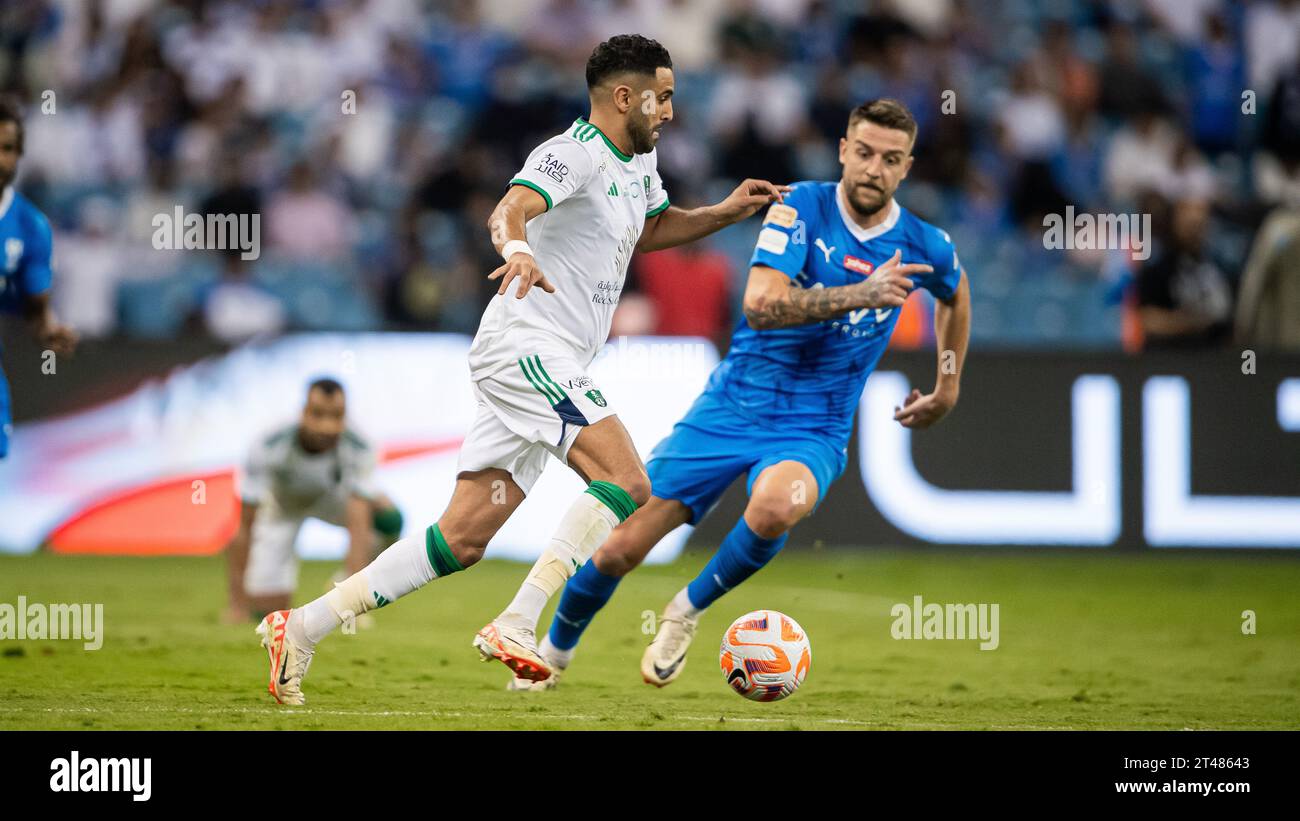 Riyad Karim Mahrez of Al-Ahli SFC during the Match Day 11 of the SAFF ...