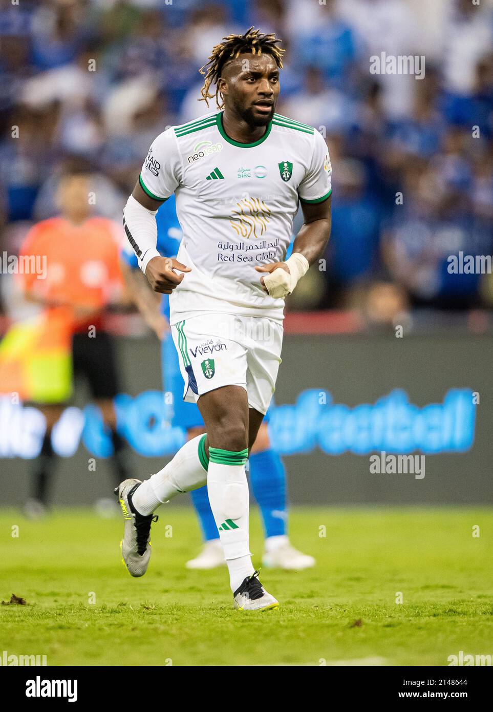 Allan Saint-Maximin of Al-Ahli SFC during the Match Day 11 of the SAFF ...