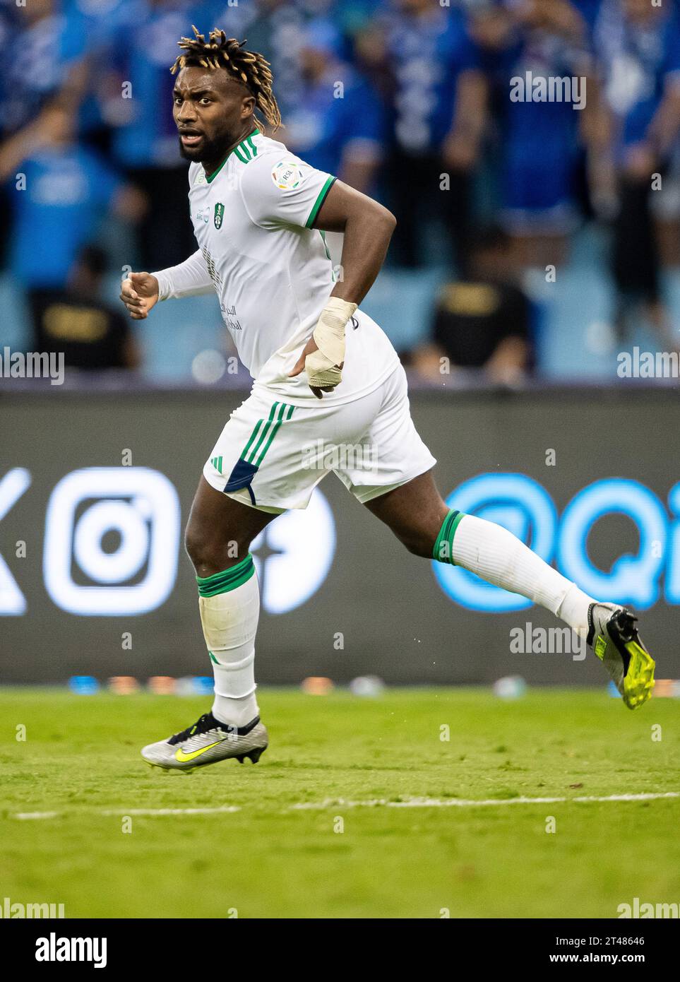 Allan Saint-Maximin of Al-Ahli SFC during the Match Day 11 of the SAFF ...