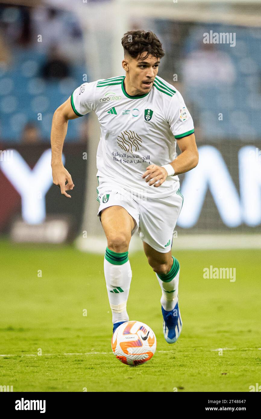 Gabriel Veiga of Al-Ahli SFC during the Match Day 11 of the SAFF Roshn ...