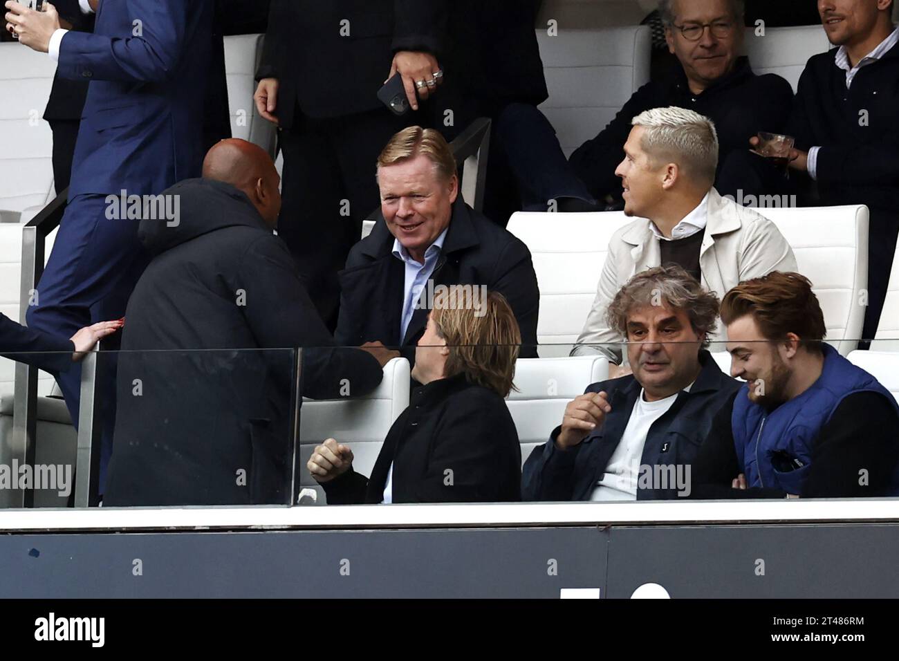 EINDHOVEN - National coach Ronald Koeman in the stands during the Dutch ...