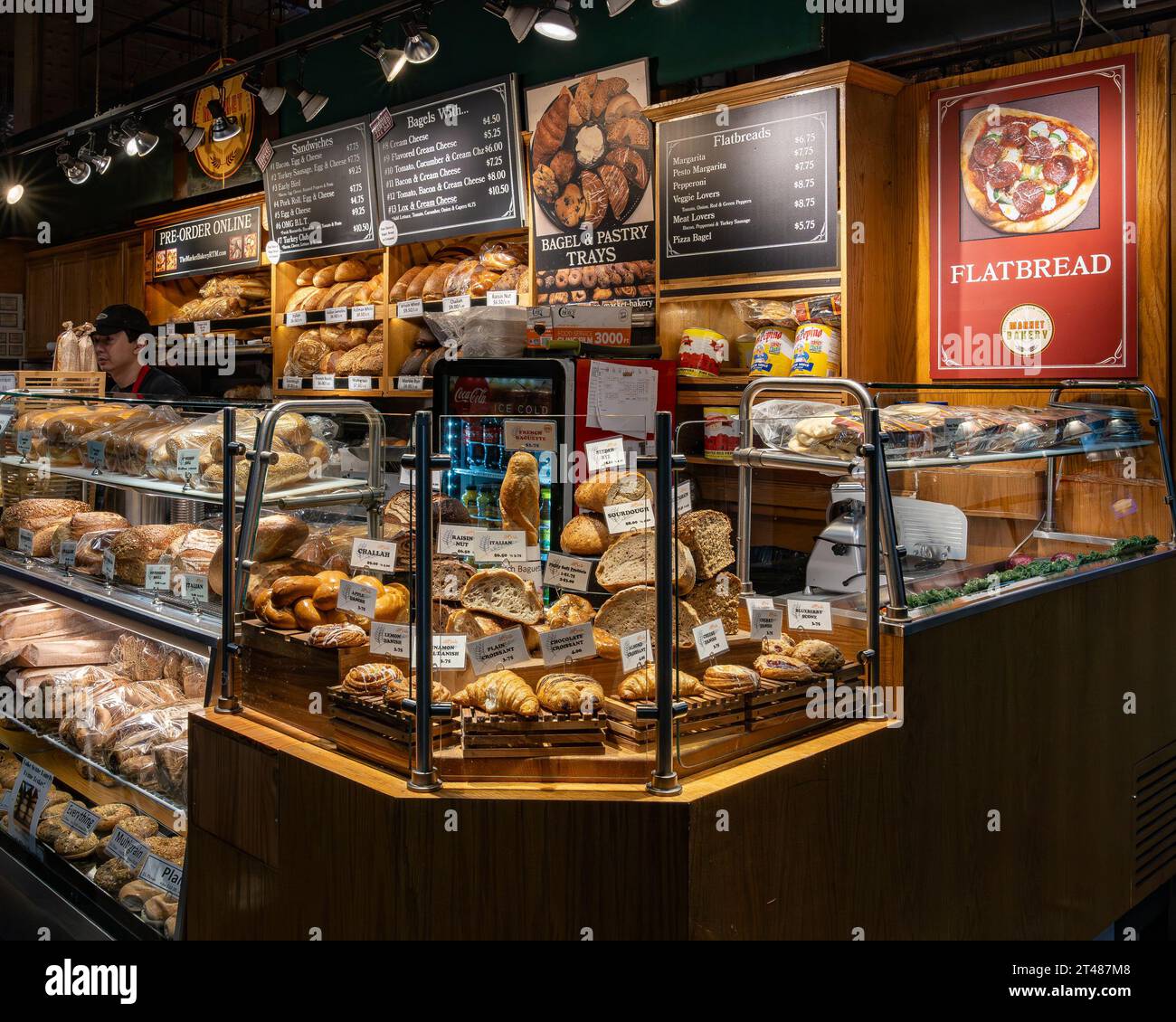Philadelphia, PA – US – Oct 14, 2023 The Market Bakery in the historic ...