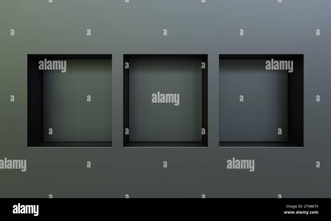 Three niches hi-res stock photography and images - Alamy