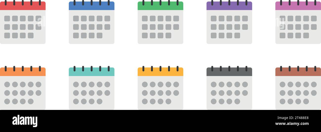 Ring binder calendar Stock Vector Images - Alamy