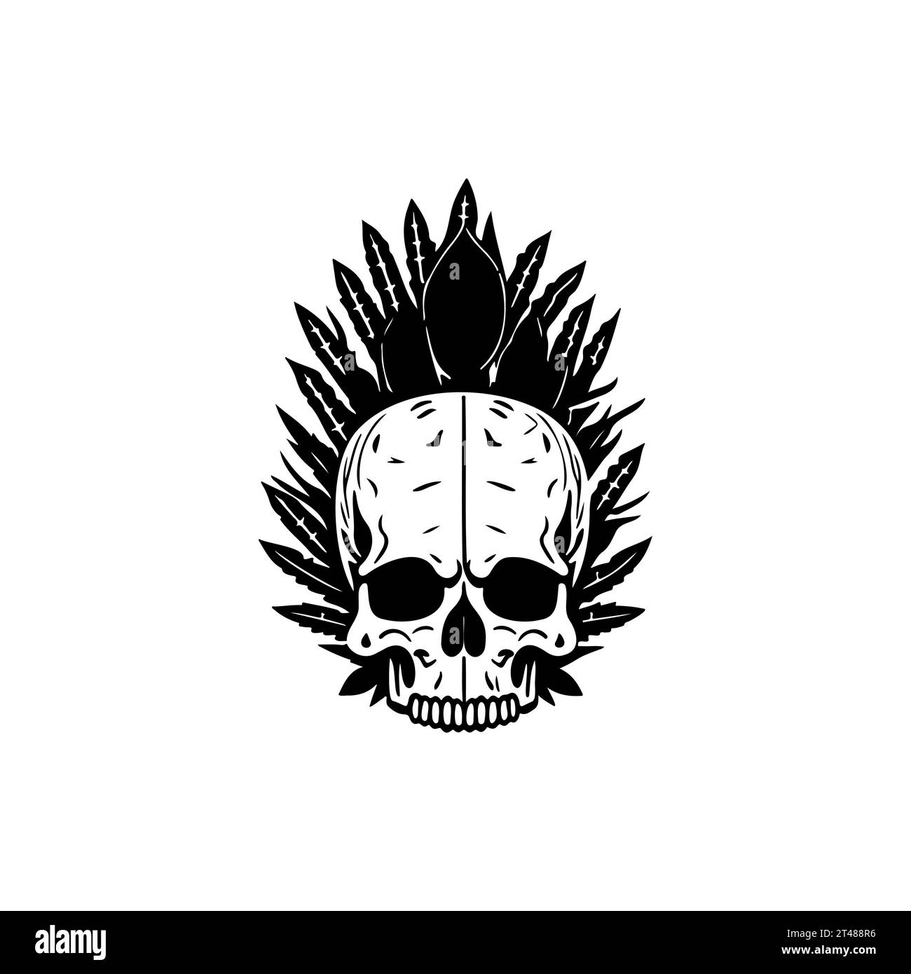 How To Draw A Skull With A Mohawk