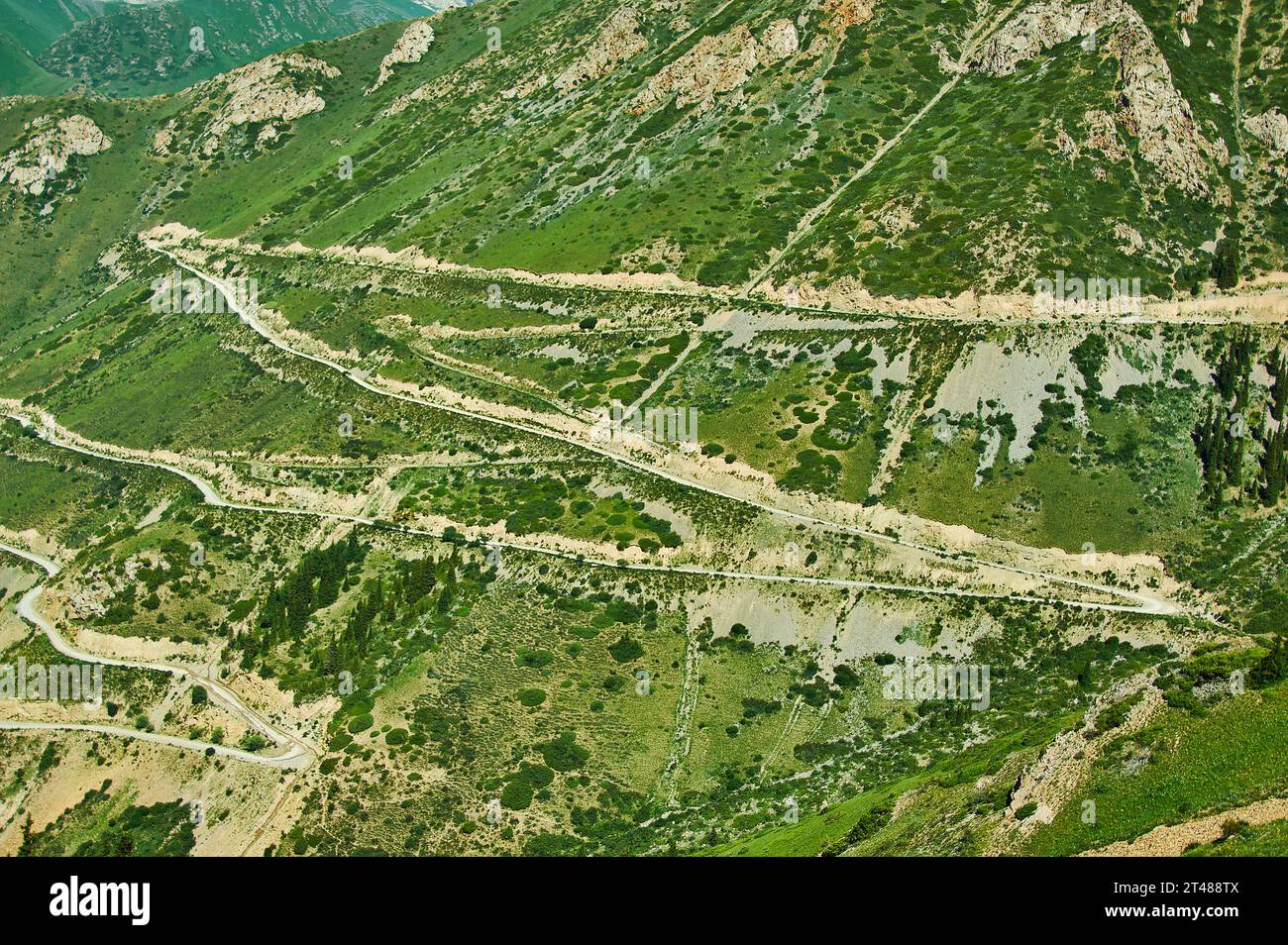 Moldo-Ashuu pass district of Son-Kul Region in western Kyrgyzstan Stock ...