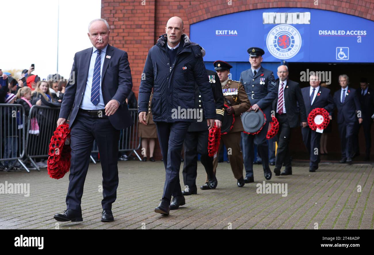 Rangers Chairman John Bennett, Rangers manager Philippe Clement at a ...