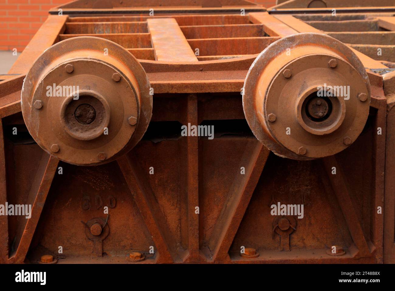 rusty metal oxide component, closeup of photo Stock Photo - Alamy