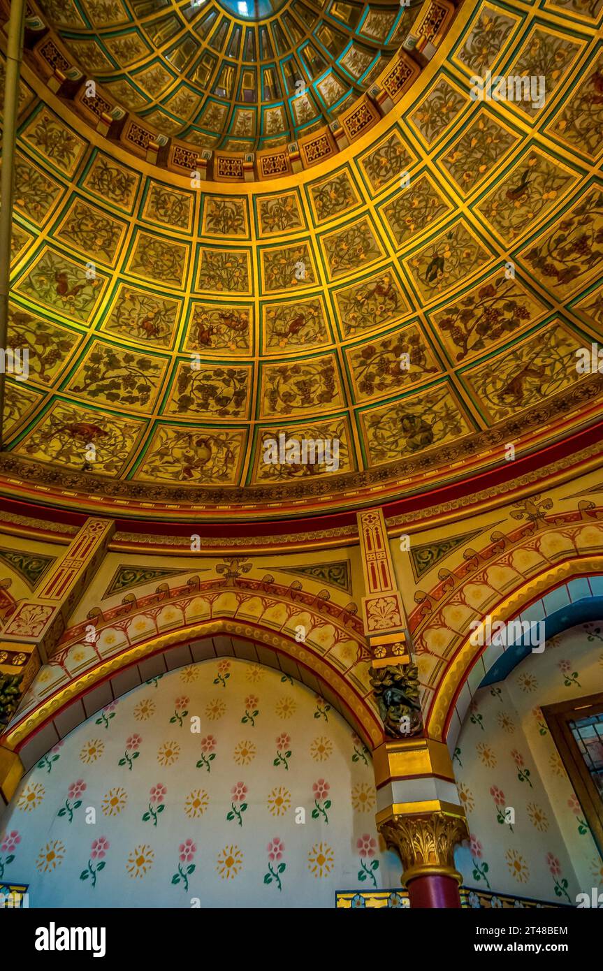 Ceiling Details, Castle Coch, Cardiff, Wales, UK Stock Photo - Alamy