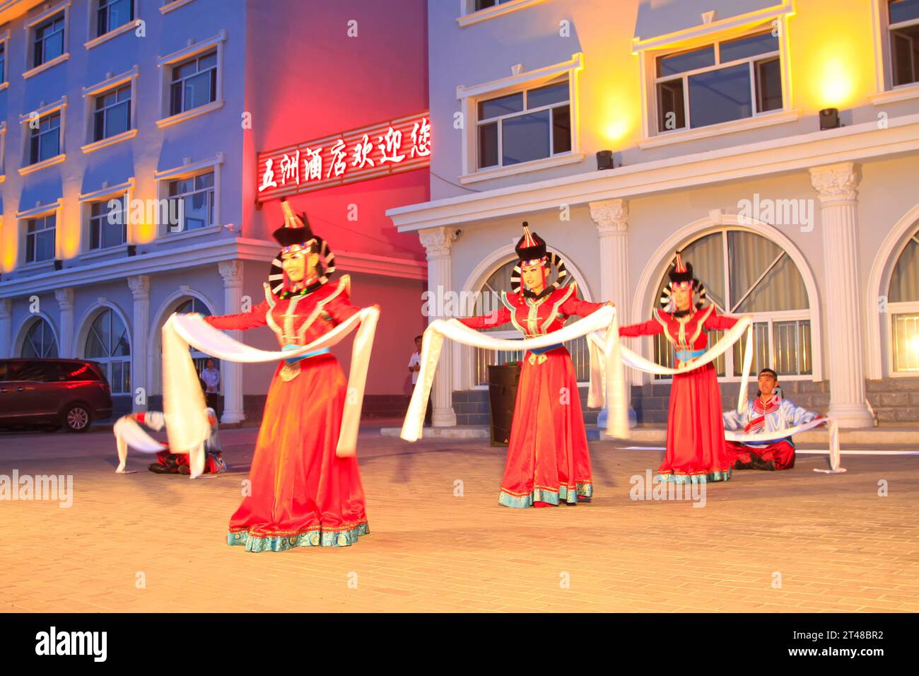 INNER MONGOLIA AUTONOMOUS REGION - JULY 18: Mongolian folk customs ...