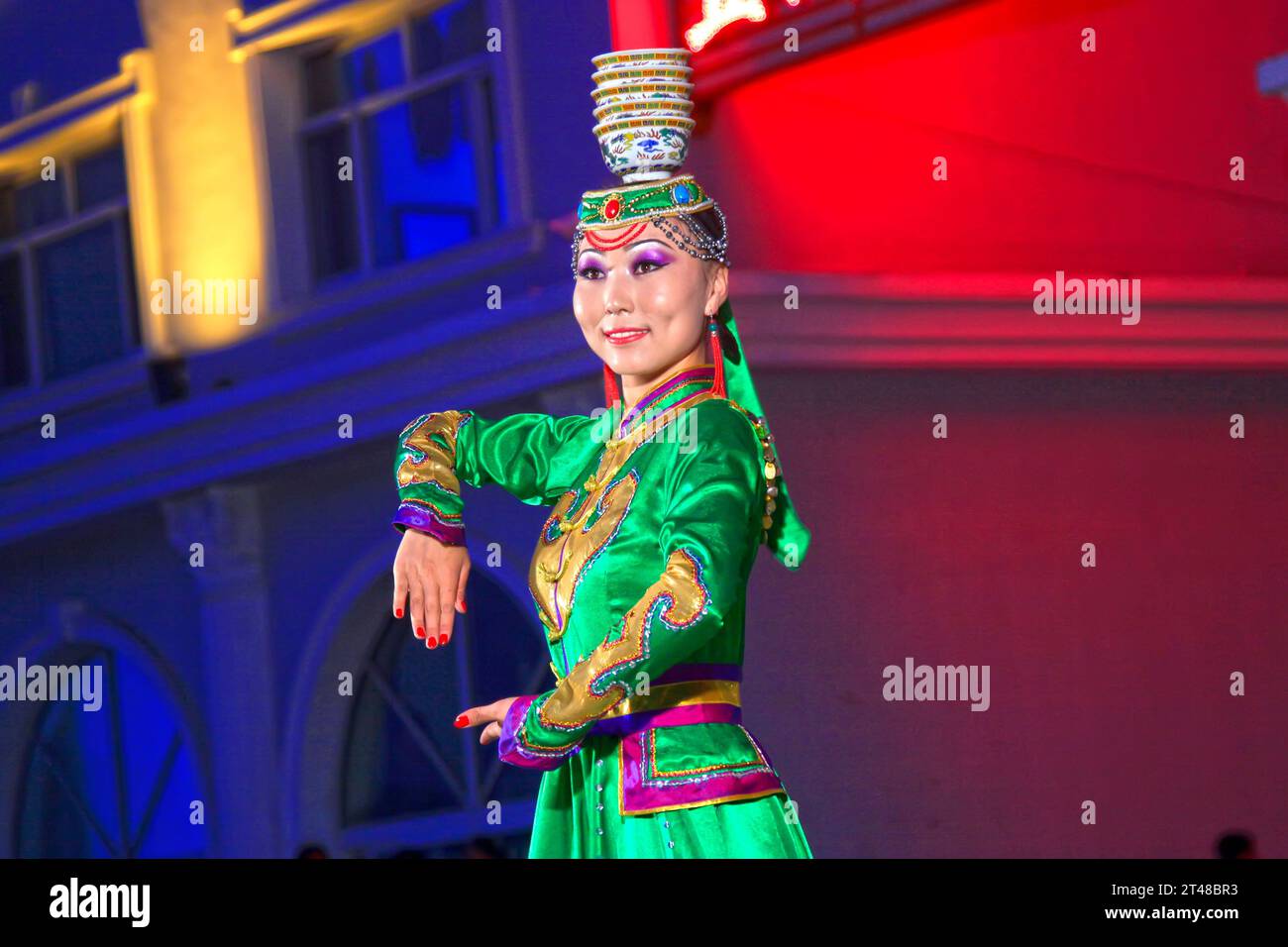 INNER MONGOLIA AUTONOMOUS REGION - JULY 18: Mongolian folk customs ...
