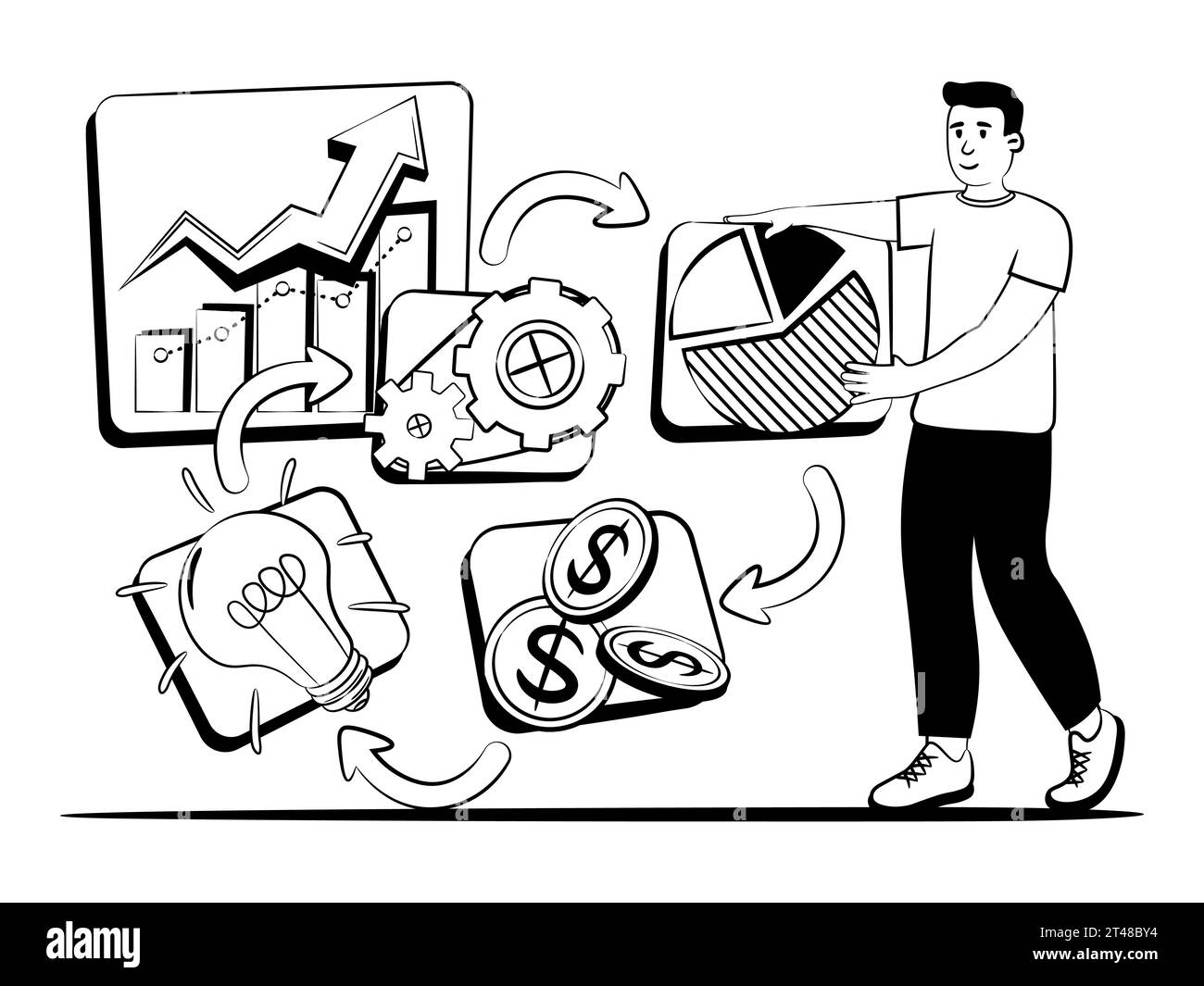 Woman shows sign hand Stock Vector Images - Alamy