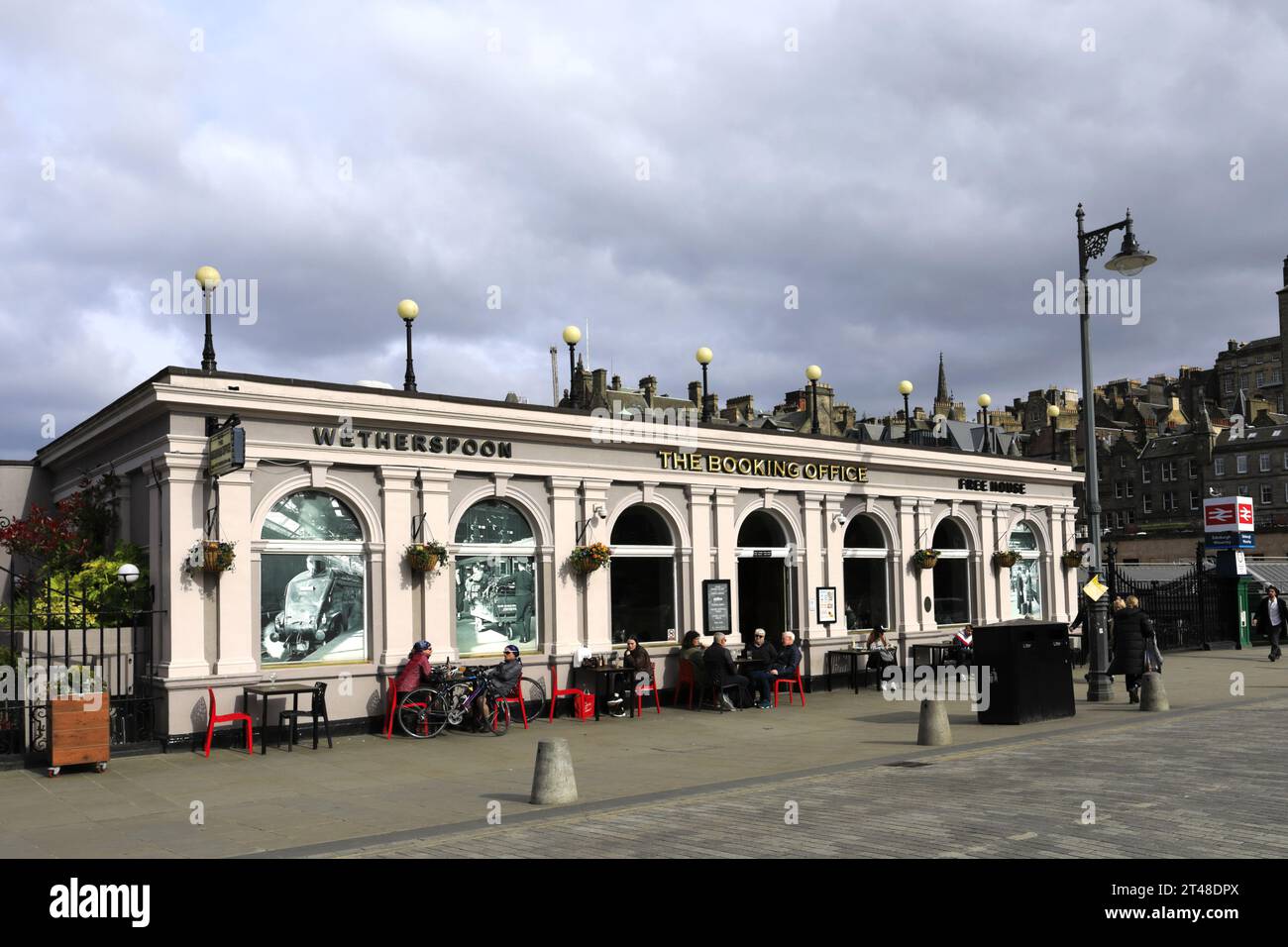 The Booking Office Weatherspoons pub, Edinburgh City, Scotland, UK ...