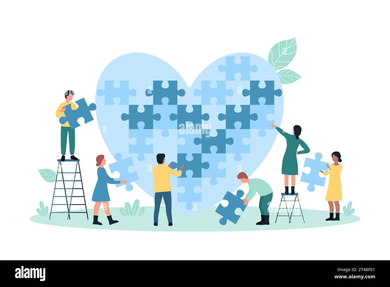 Charity project, non profit organization vector illustration. Cartoon ...