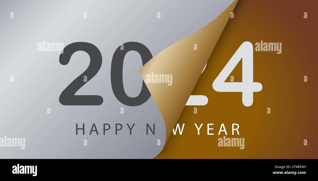 2024 New Year banner background. Happy New Year 2024 background with ...