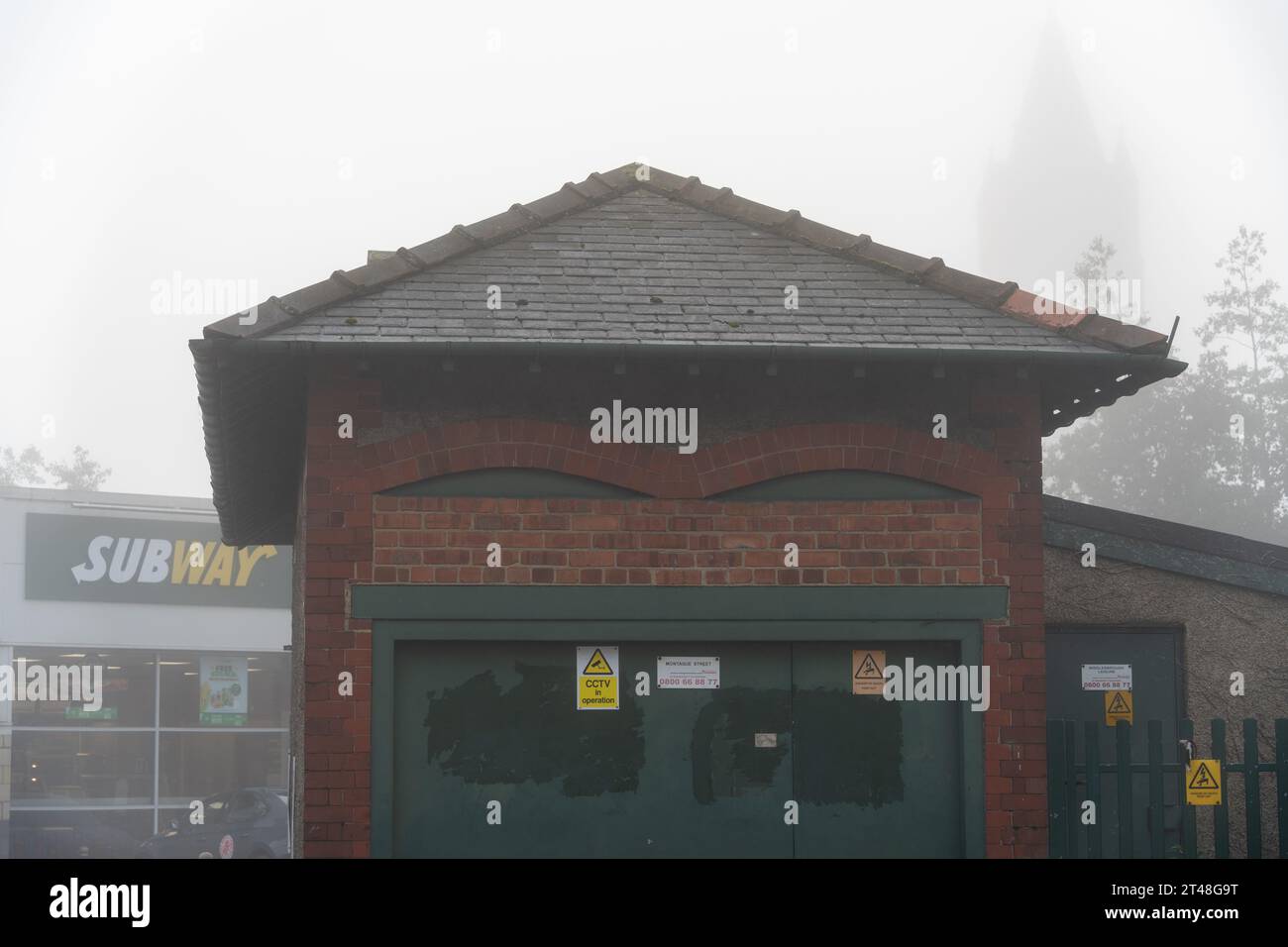 An example of a building that appears, to some, to have a face - a ...