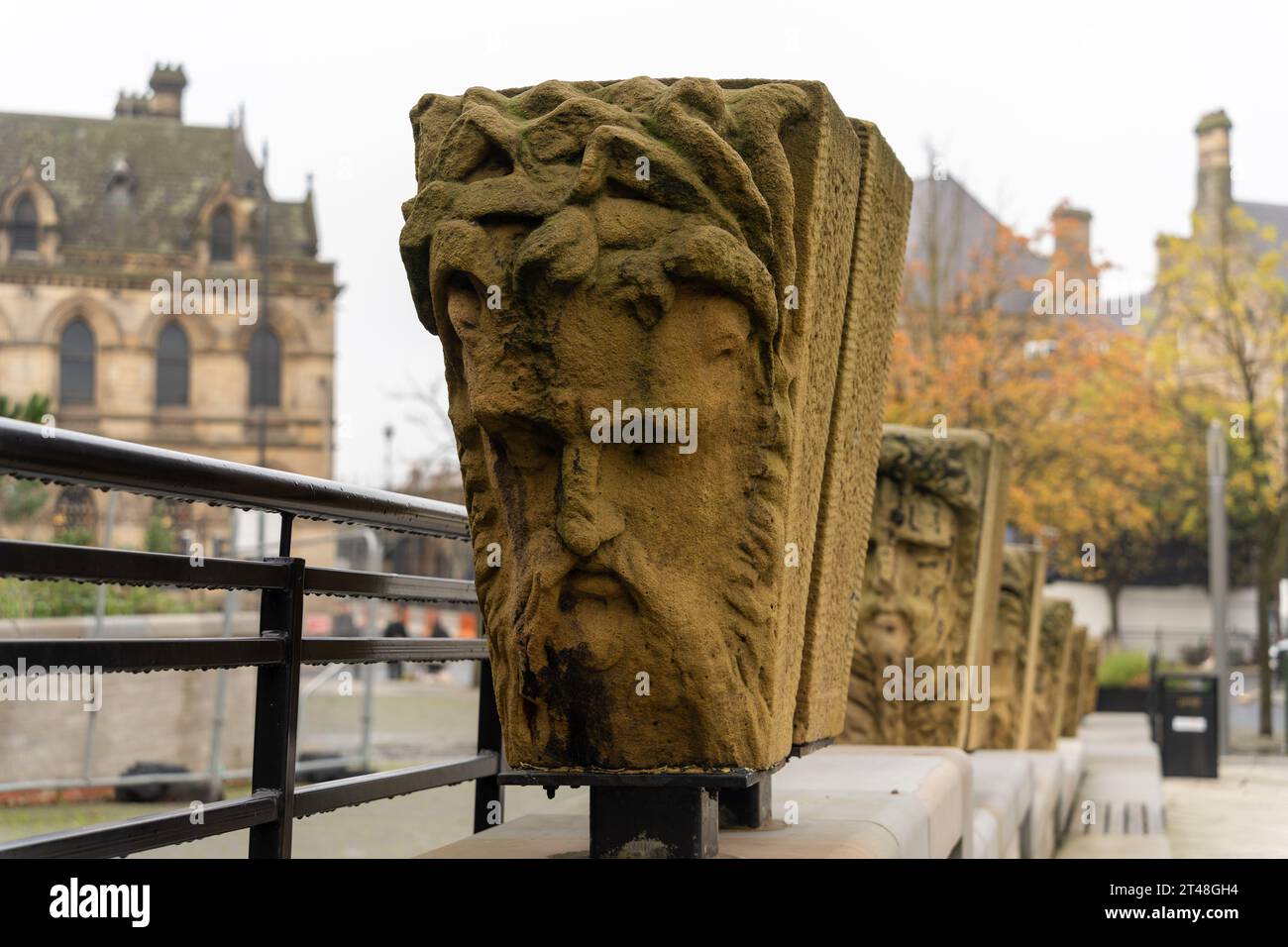 Keystone Heads - salvaged from the demolished 19th Century Royal ...
