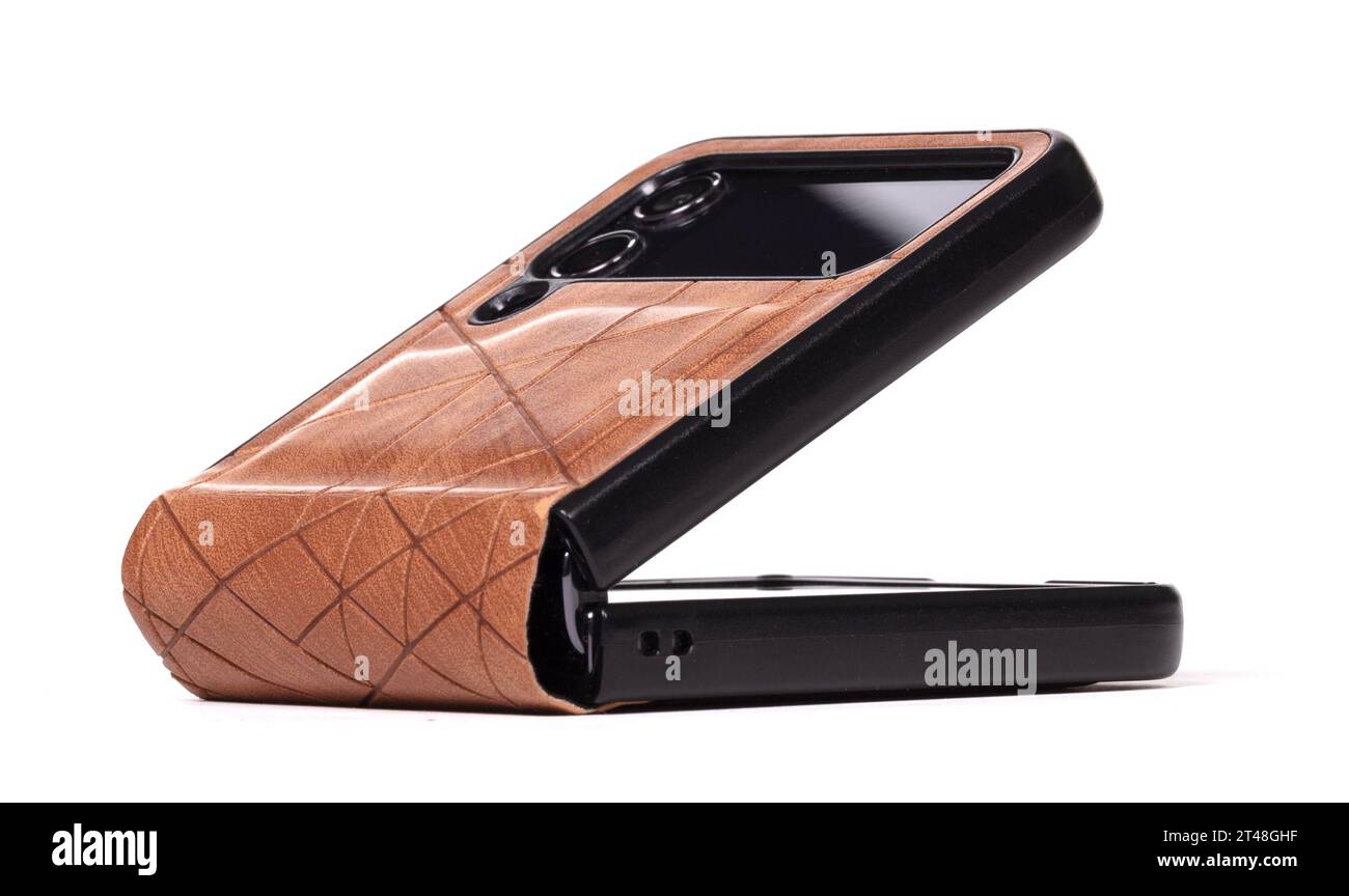 Concept of foldable smartphone folding on the shorter side - Flexible ...