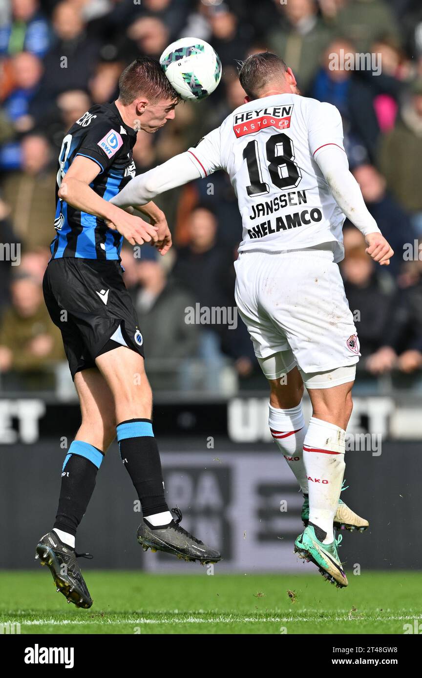 Brugge, Belgium. 29th Oct, 2023. Jorne Spileers (58) of Club Brugge ...