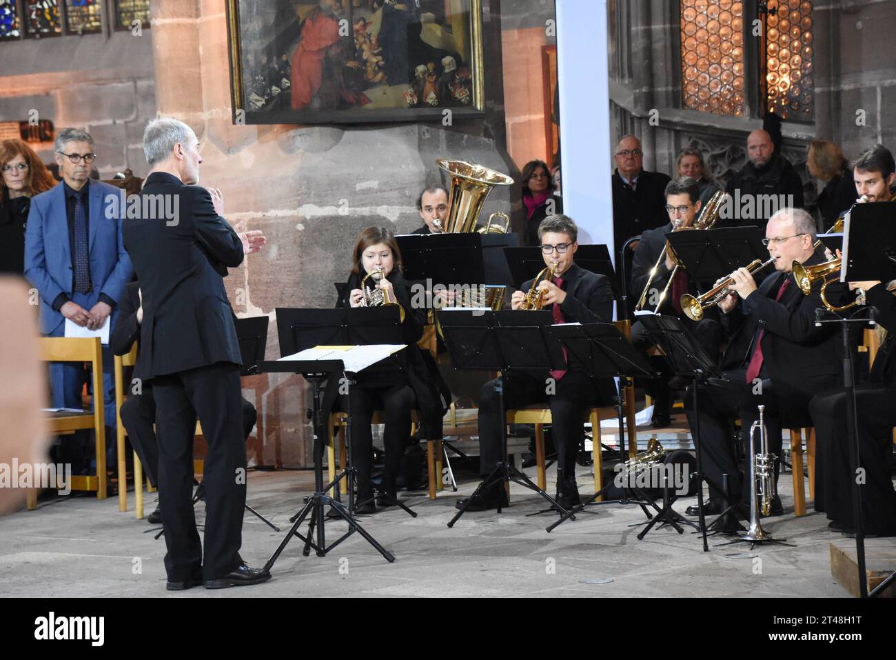 Blasorchester Nuernberg 29.10.2023 Nuernberger St. Lorenzkirche ...