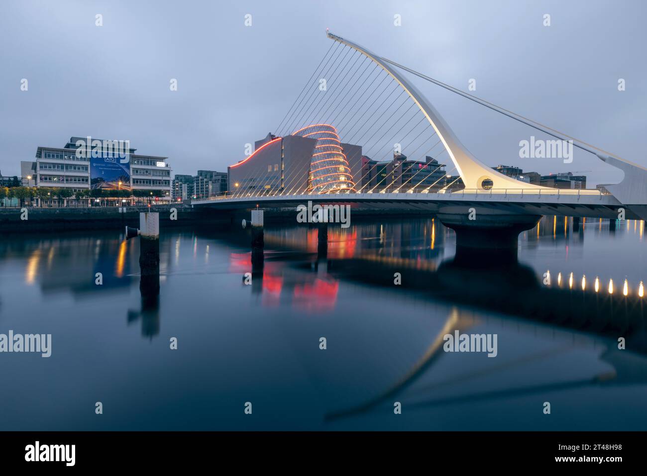 Samuel Beckett Bridge, Dublin is an iconic cable-stayed swingbridge ...