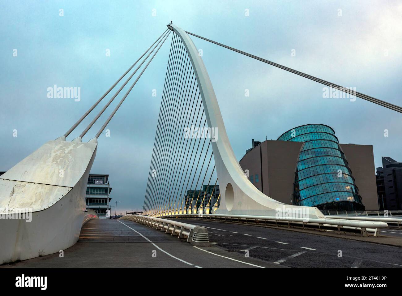 Samuel Beckett Bridge, Dublin is an iconic cable-stayed swingbridge ...