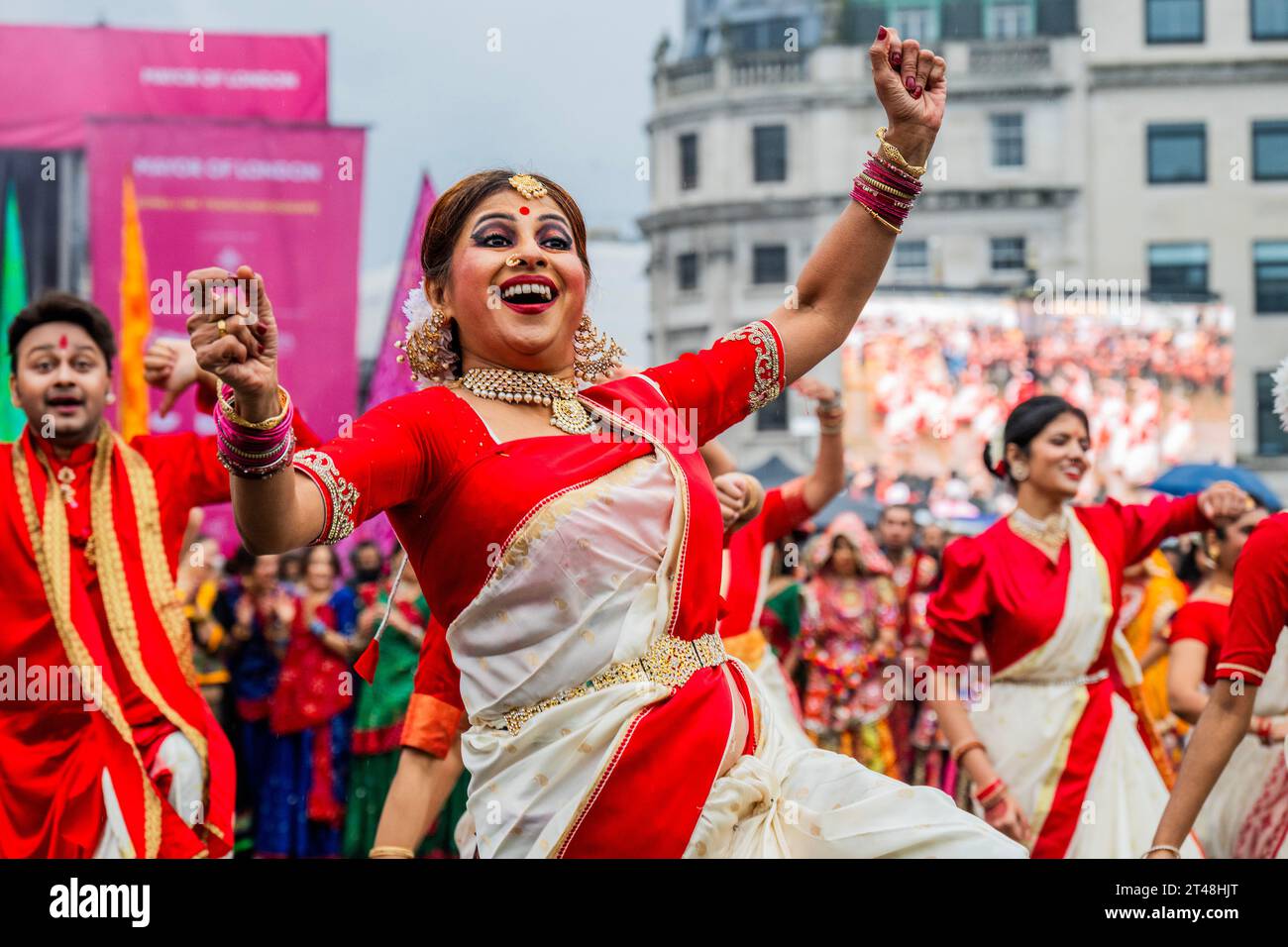 London, UK. 29th Oct, 2023. Dance troops perform the opening ceremony ...