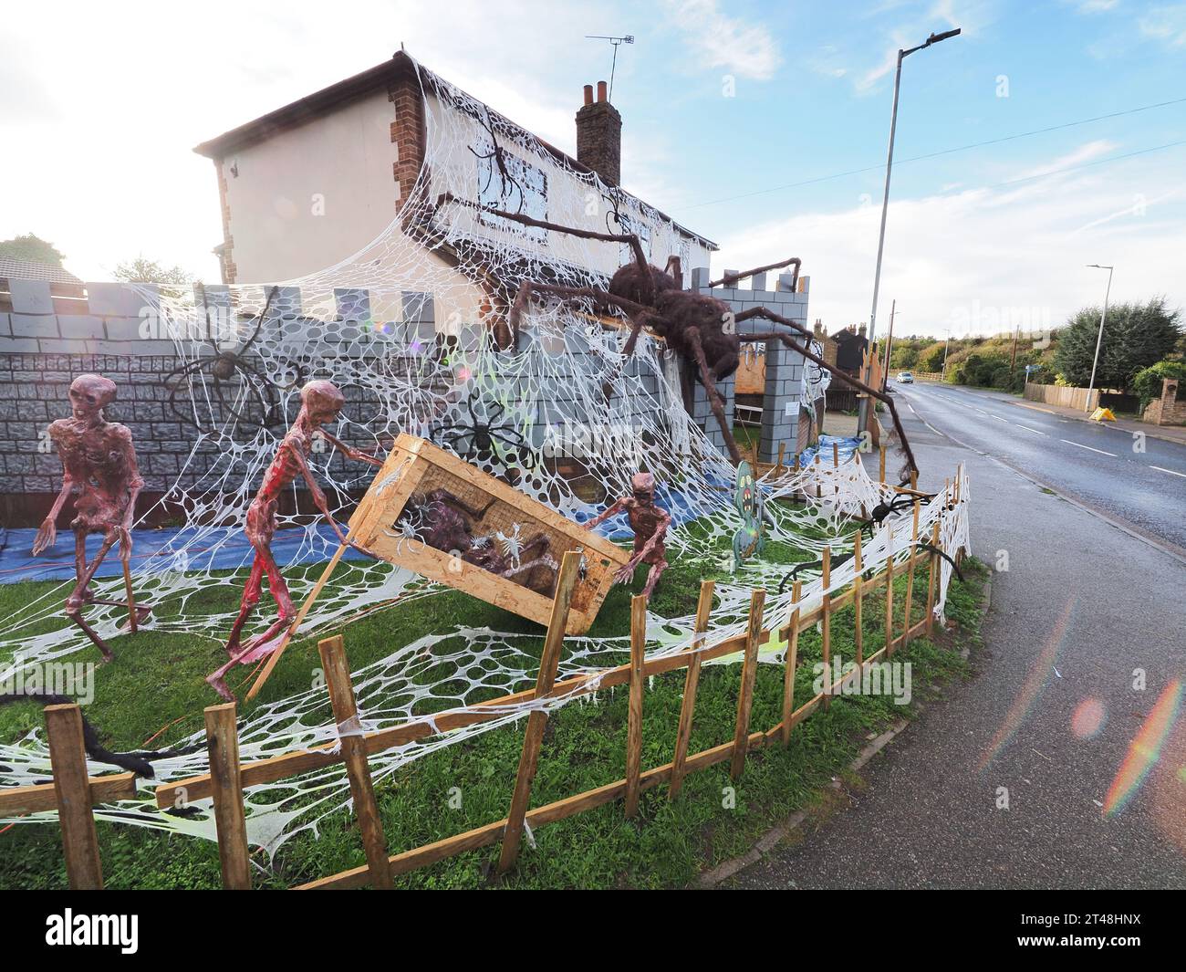 Gillingham, Kent, UK. 29th Oct, 2023. A stunning Halloween House ...