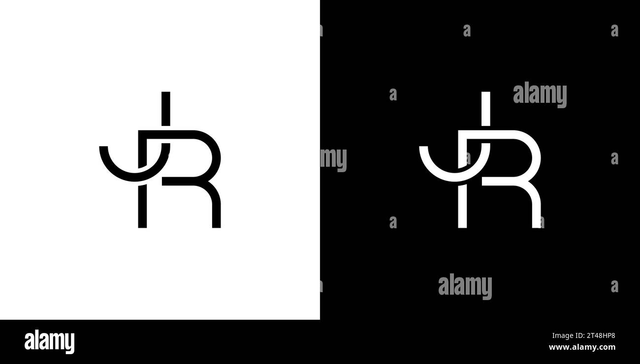 JR logo, JR Monogram, Initial JR Logo, Letter JR logo, Icon, Vector ...