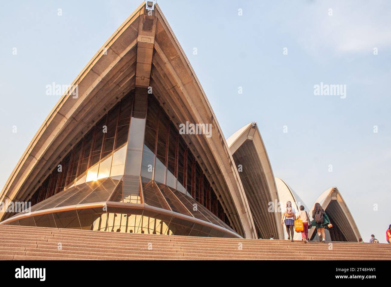 A family walks up the steps of the Sydney Opera House Stock Photo - Alamy