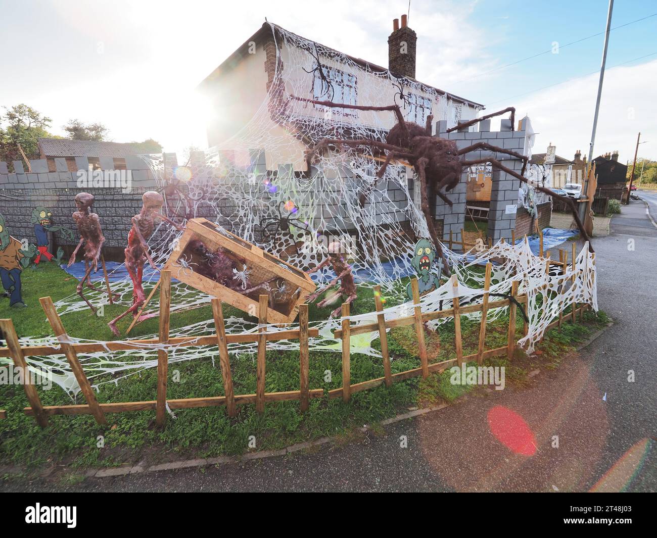 Gillingham, Kent, UK. 29th Oct, 2023. A stunning Halloween House ...