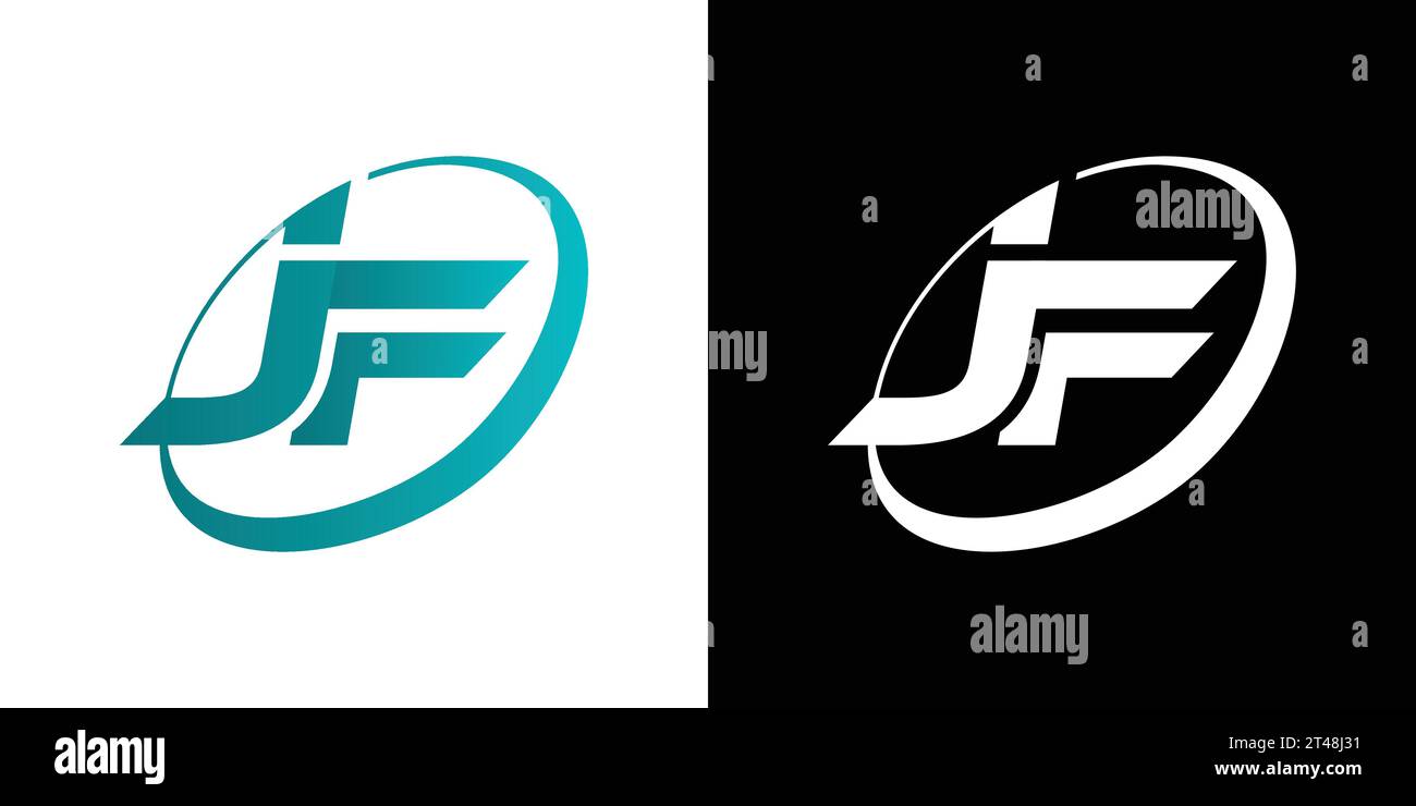 JF logo, JF Monogram, Initial JF Logo, Letter JF logo, Icon, Vector ...