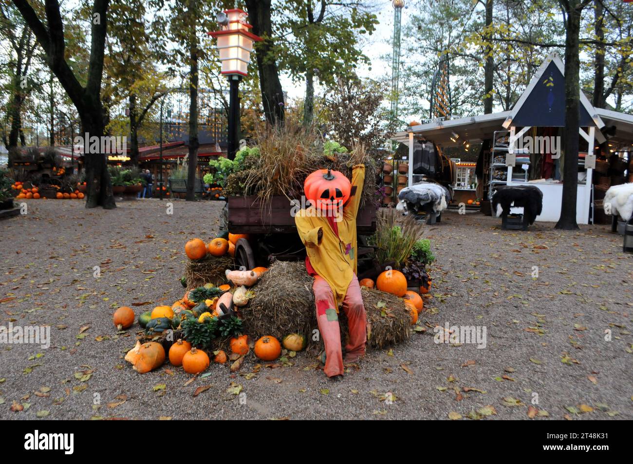 Copenhagen, Denmark /29 October. 2023/.Visitors for Halloween festival ...